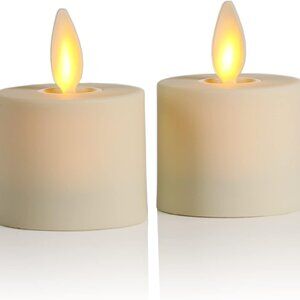 LUMINARA | Accents | Nib Set 2 Luminara Moving Flame Flameless Tealight Candles 4 X 2 Pea | Poshmark